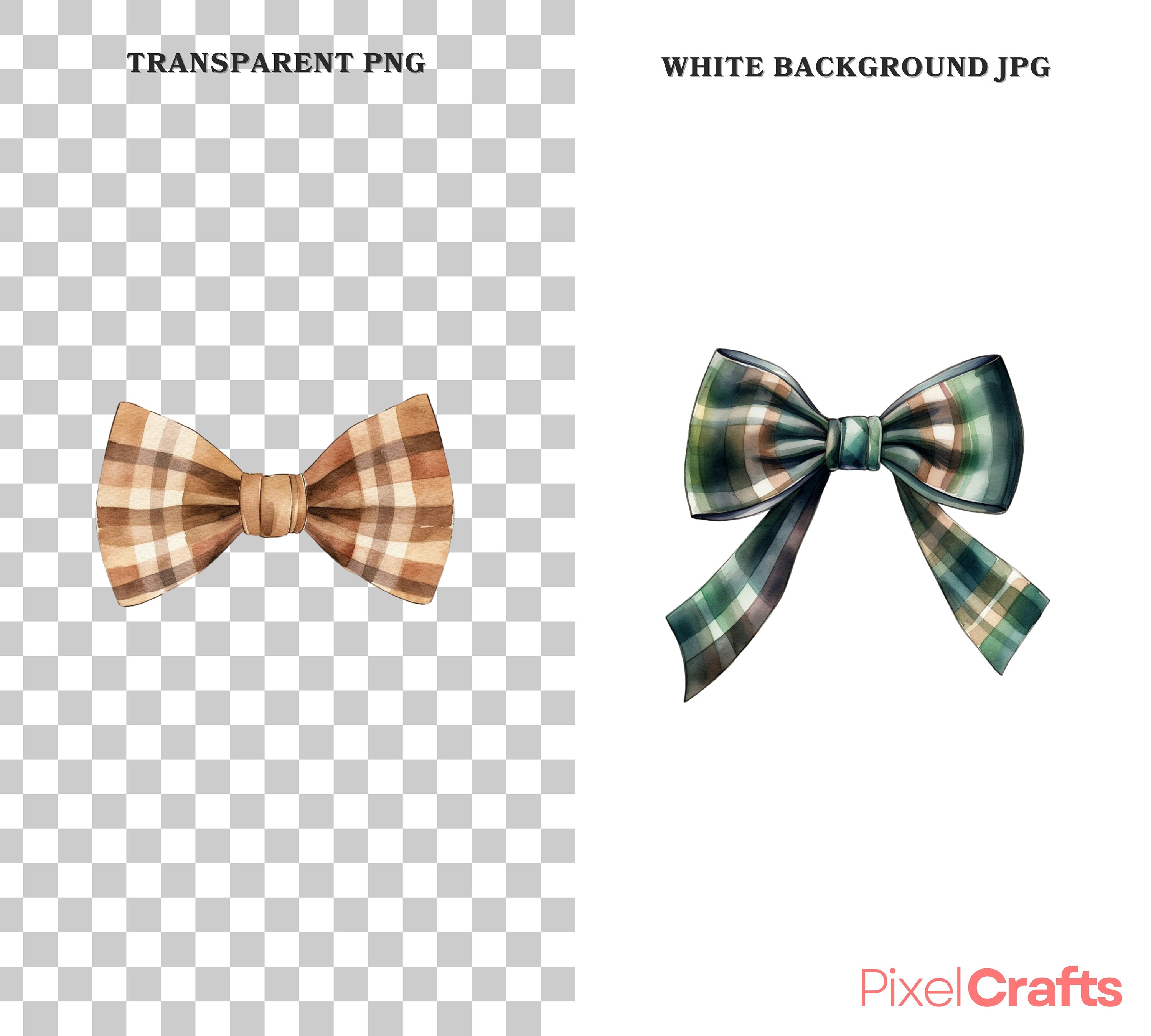 Watercolor Rustic Ribbon Clipart, Ribbon Bow Png, Silk Bow, Girly ...