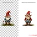 Watercolor Gnome Clipart, Whimsical Gnome Clipart Bundle, Cute Gnome ...