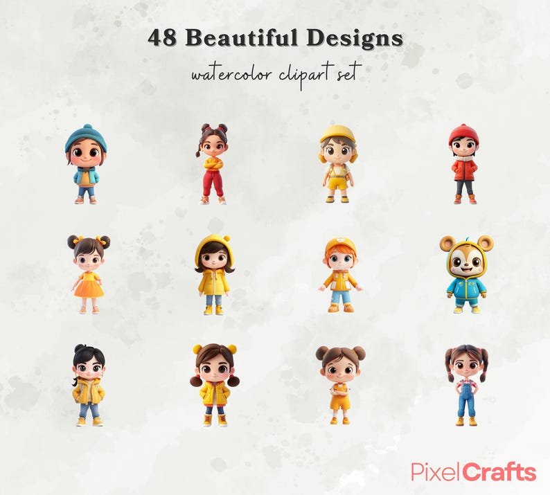 Cute Game Character Clipart, Video Game Clipart, Gamer Graphics ...