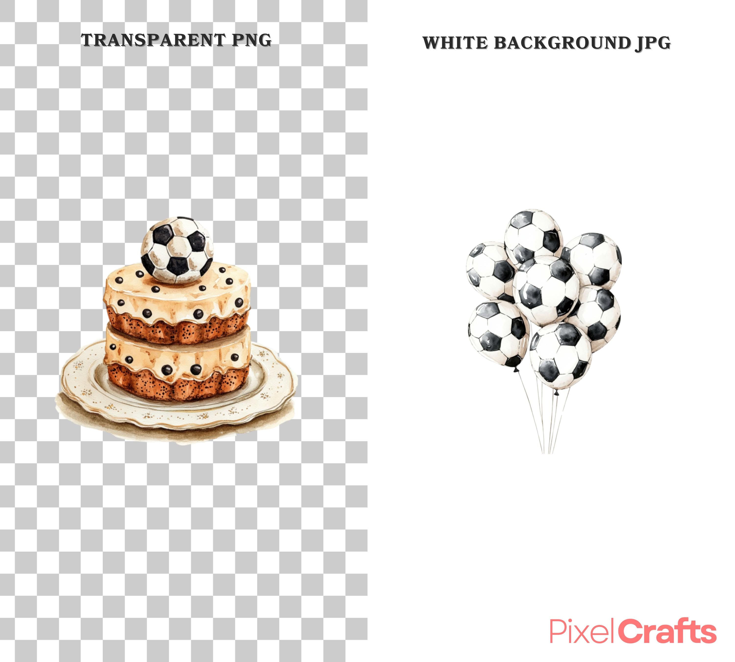 Soccer Clipart Bundle, Watercolor Football Clipart, Soccer Ball Clipart ...