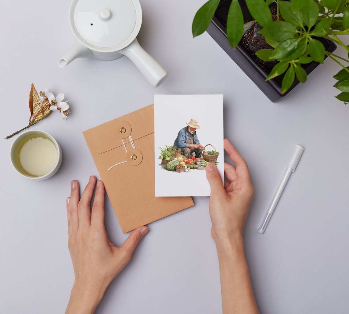 Watercolor Vegetables Clipart, Wooden Crate Fruits Clipart, Vegetable ...