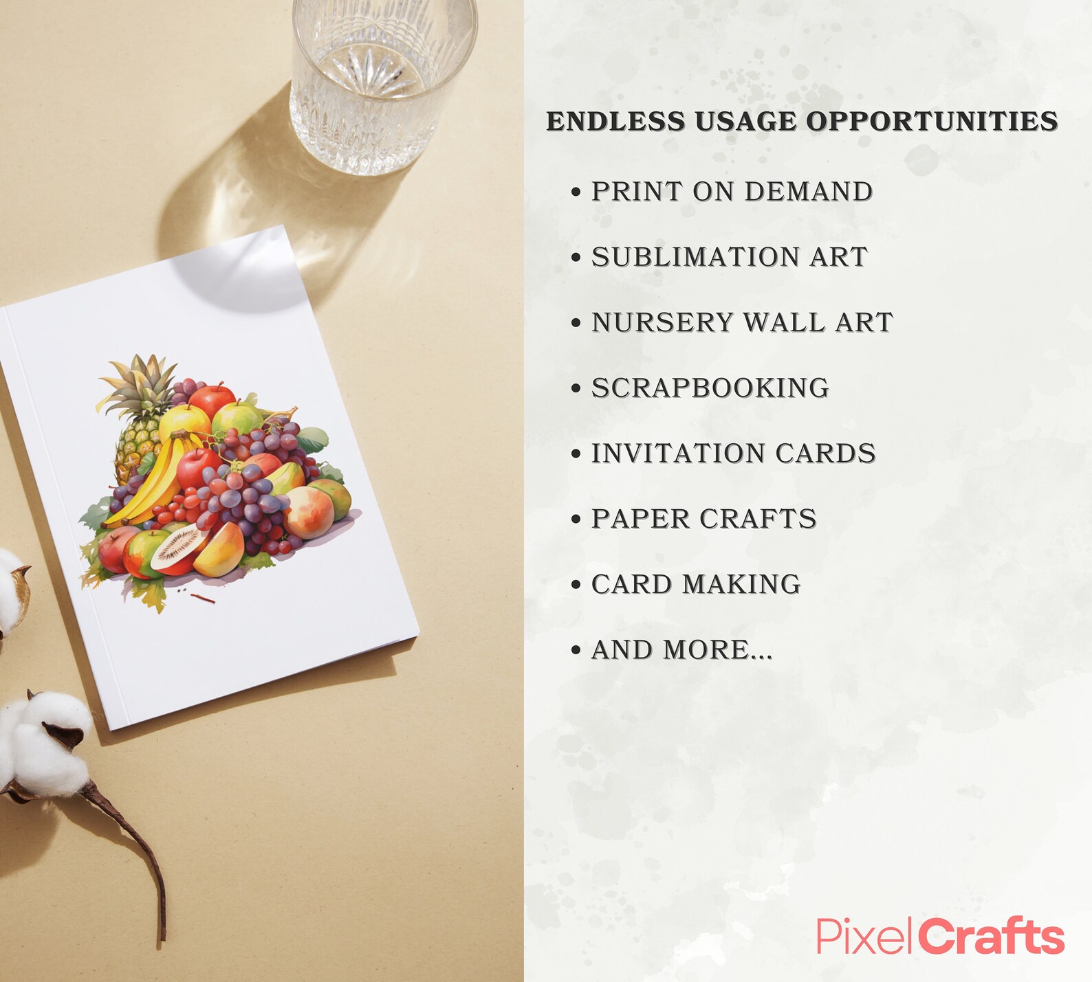 Watercolor Vegetables Clipart, Wooden Crate Fruits Clipart, Vegetable ...