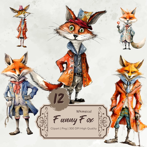 Whimsical Fox - Etsy