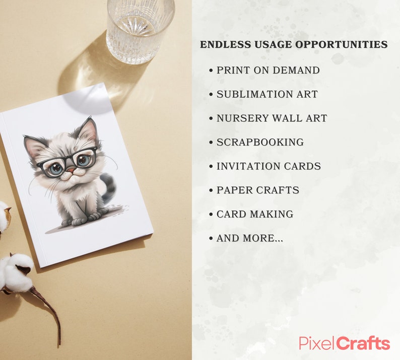 Cute Cat Clipart, Funny Cat Png, Cute Kitten Clipart, Kitten Bundle ...