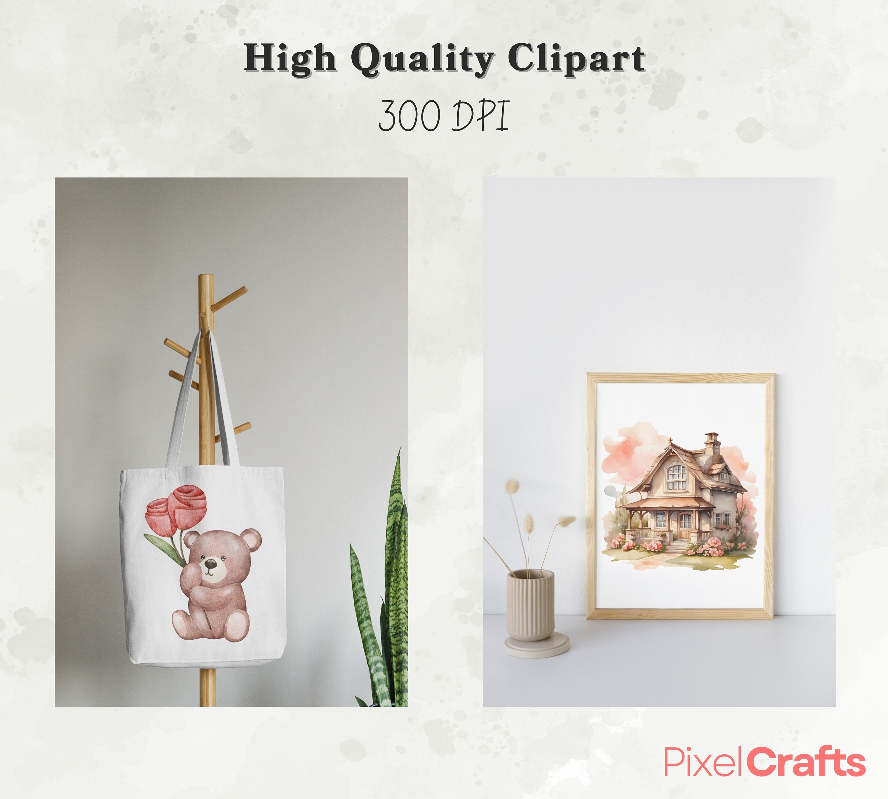 Watercolor Valentines Day Clipart Bundle, Cozy Valentine Png, Love ...