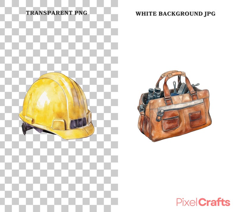 Repair Tools Clipart Bundle, Watercolor Hand Tool Png, Construction ...