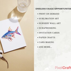 Fish Clipart Bundle, Freshwater Fishing Clipart, Fish Png, Watercolor ...