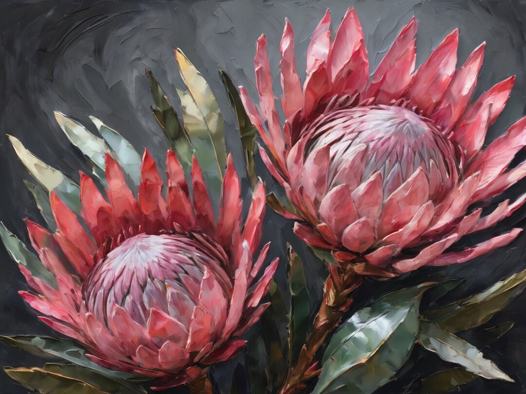King Protea Wall Art Protea Digital Download of Giant Protea Sugar Bush ...