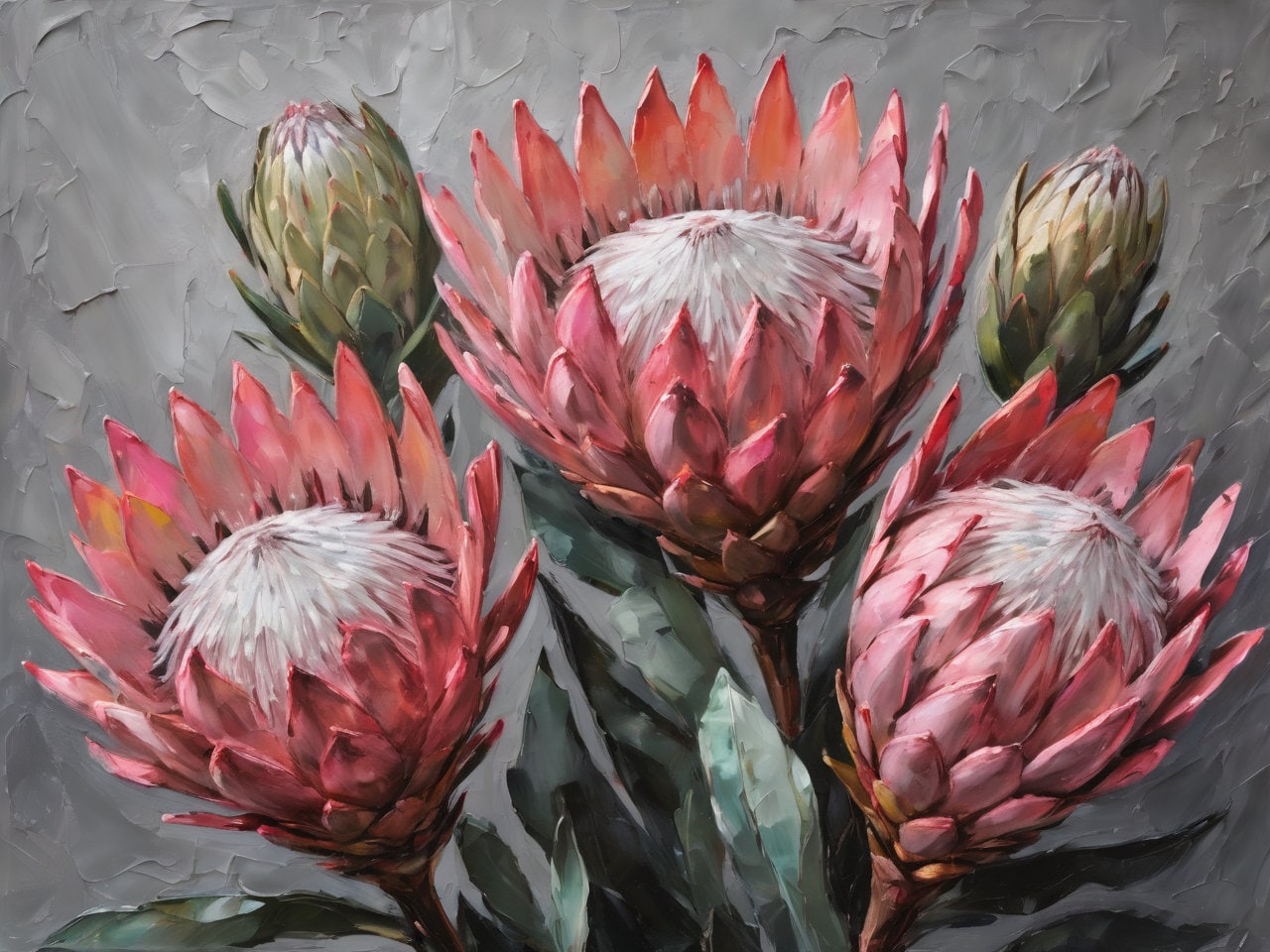 King Protea Wall Art Protea Digital Download of Giant Protea Sugar Bush Printable Art Protea ...