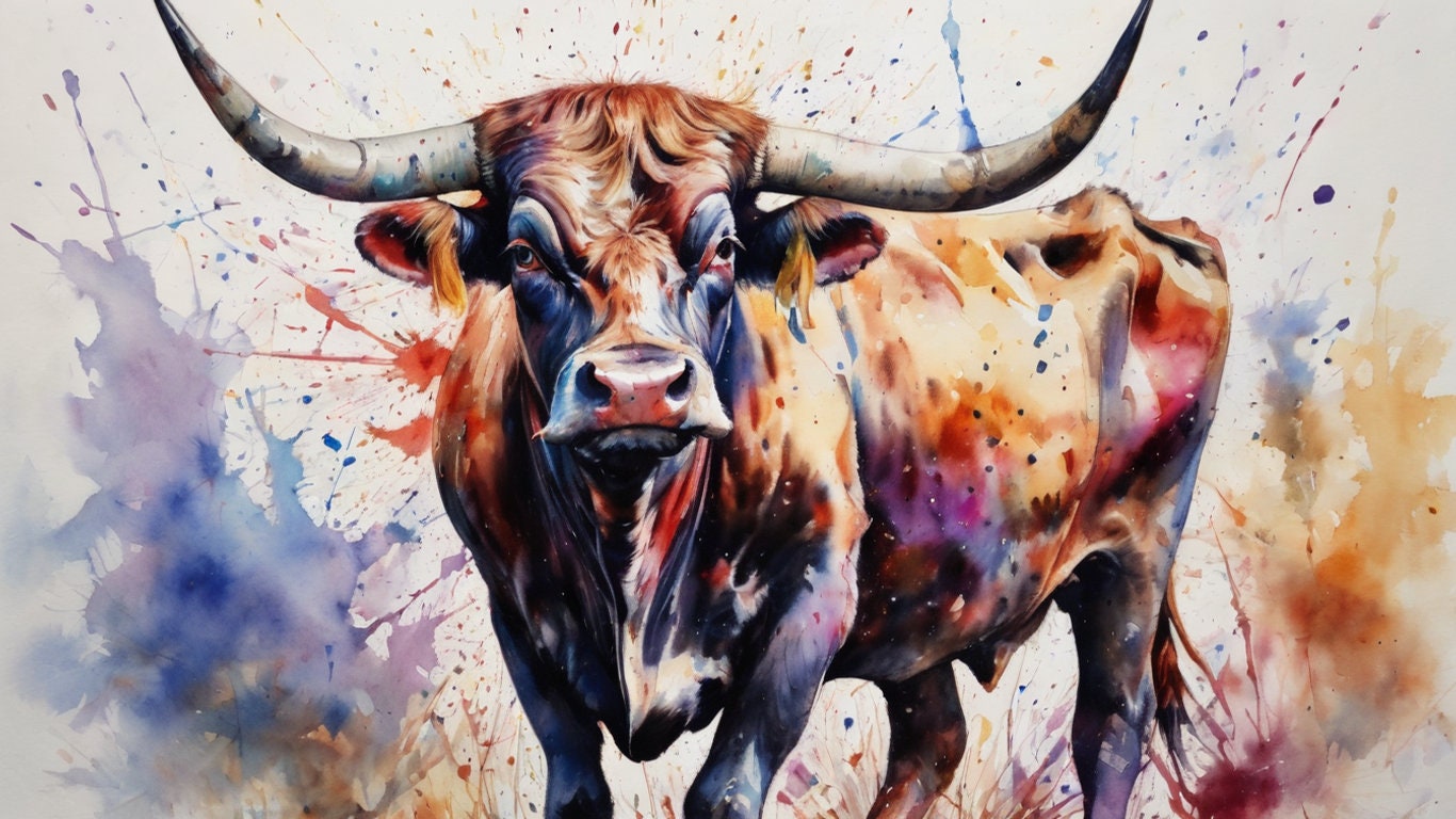 Nguni Cattle Big Horns Nguni Bull, Color Splash of a Beautiful Nguni ...