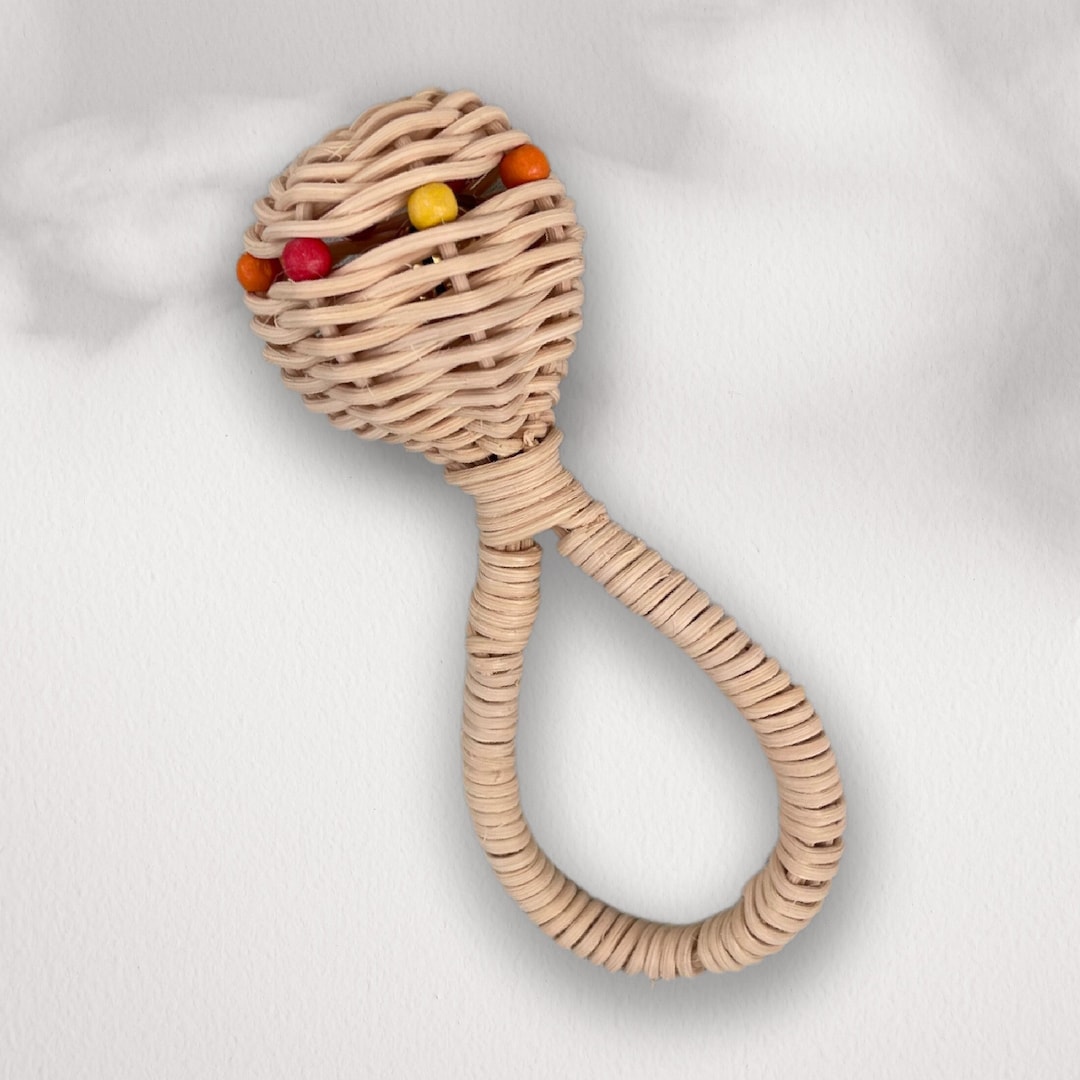 Rattan Rattle, Baby Natural Rattle, Bamboo Bell Toy, Rattan Kids Toy ...