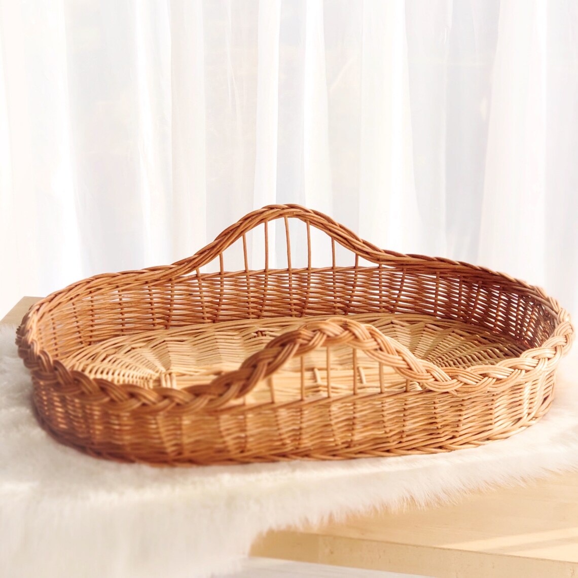 Changing Table Basket, Organic Baby Changing Basket, Diaper Changing ...