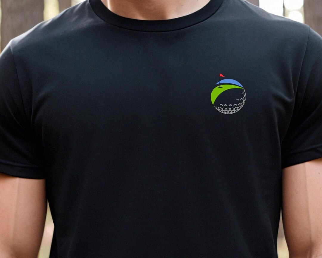 Golf Course Logo Tee Shirt, Golf Lover Gift, Fun Golf Shirt, Unique ...