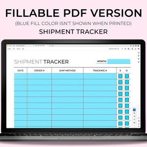 Printable Shipping Tracker, Shipping Log, Shipping Planner, Shipment ...