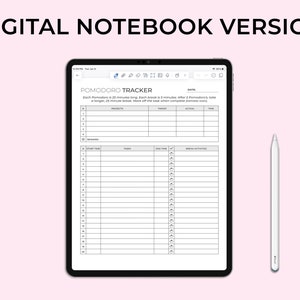Editable Pomodoro Planner, Pomodoro Timer, Productivity Planner ...