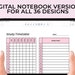 Printable & Fillable Student Planner Bundle, Digital Notepad Bundle ...