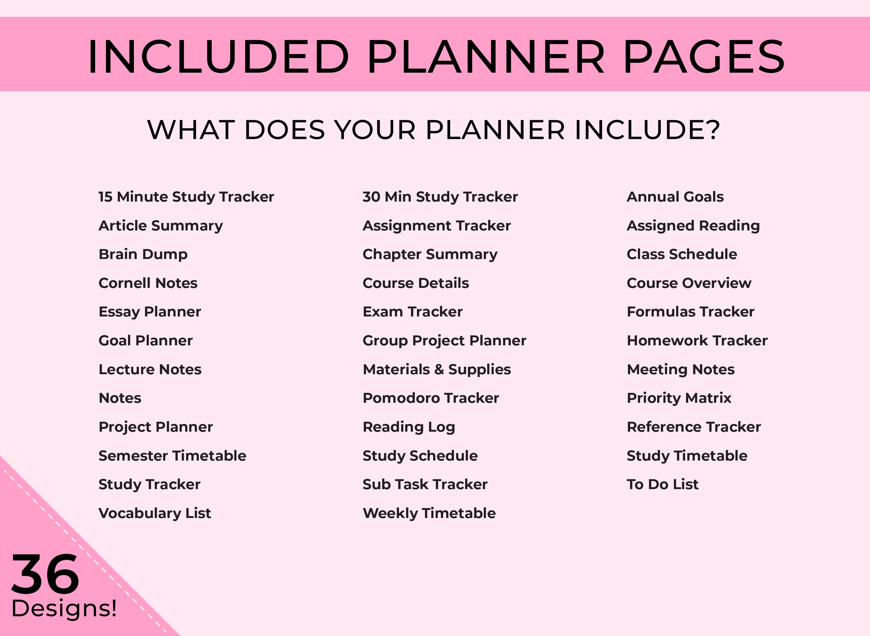 Printable & Fillable Student Planner Bundle, Digital Notepad Bundle ...