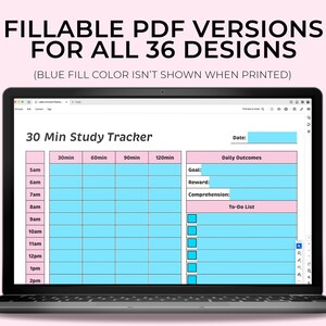 Printable & Fillable Student Planner Bundle, Digital Notepad Bundle ...
