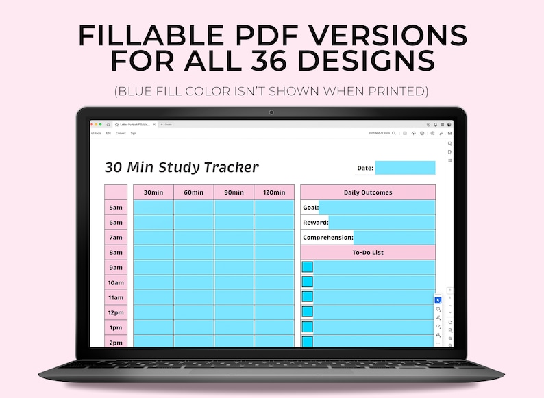 Printable & Fillable Student Planner Bundle, Digital Notepad Bundle ...