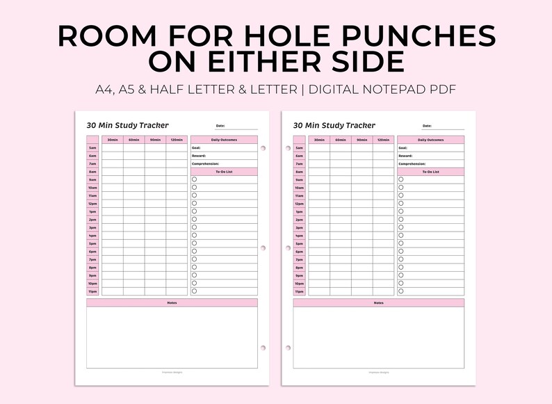Printable & Fillable Student Planner Bundle, Digital Notepad Bundle, Printable Planner, Study ...