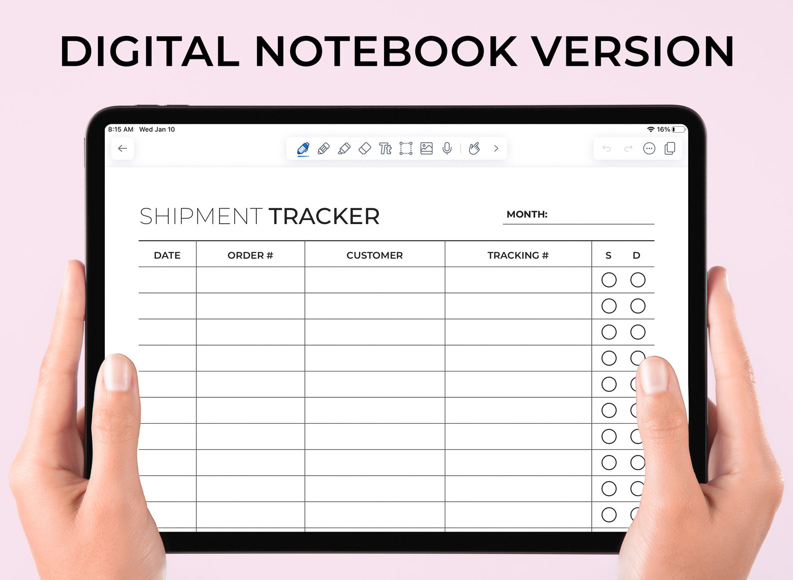 Printable Shipping Tracker, Shipping Log, Shipping Planner, Shipment ...