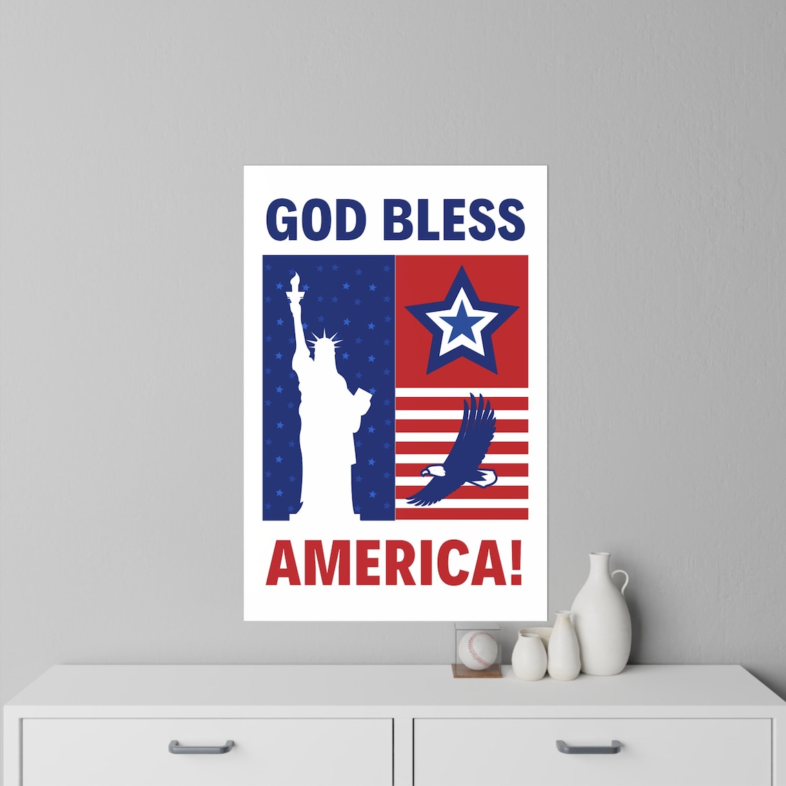 God Bless America Wall Decals - Etsy