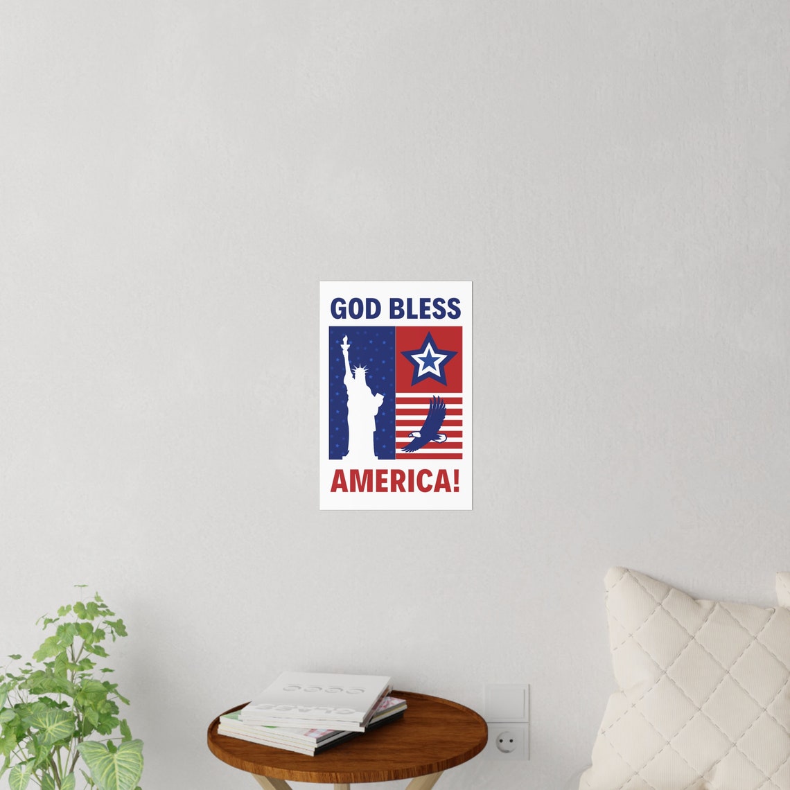God Bless America Wall Decals - Etsy