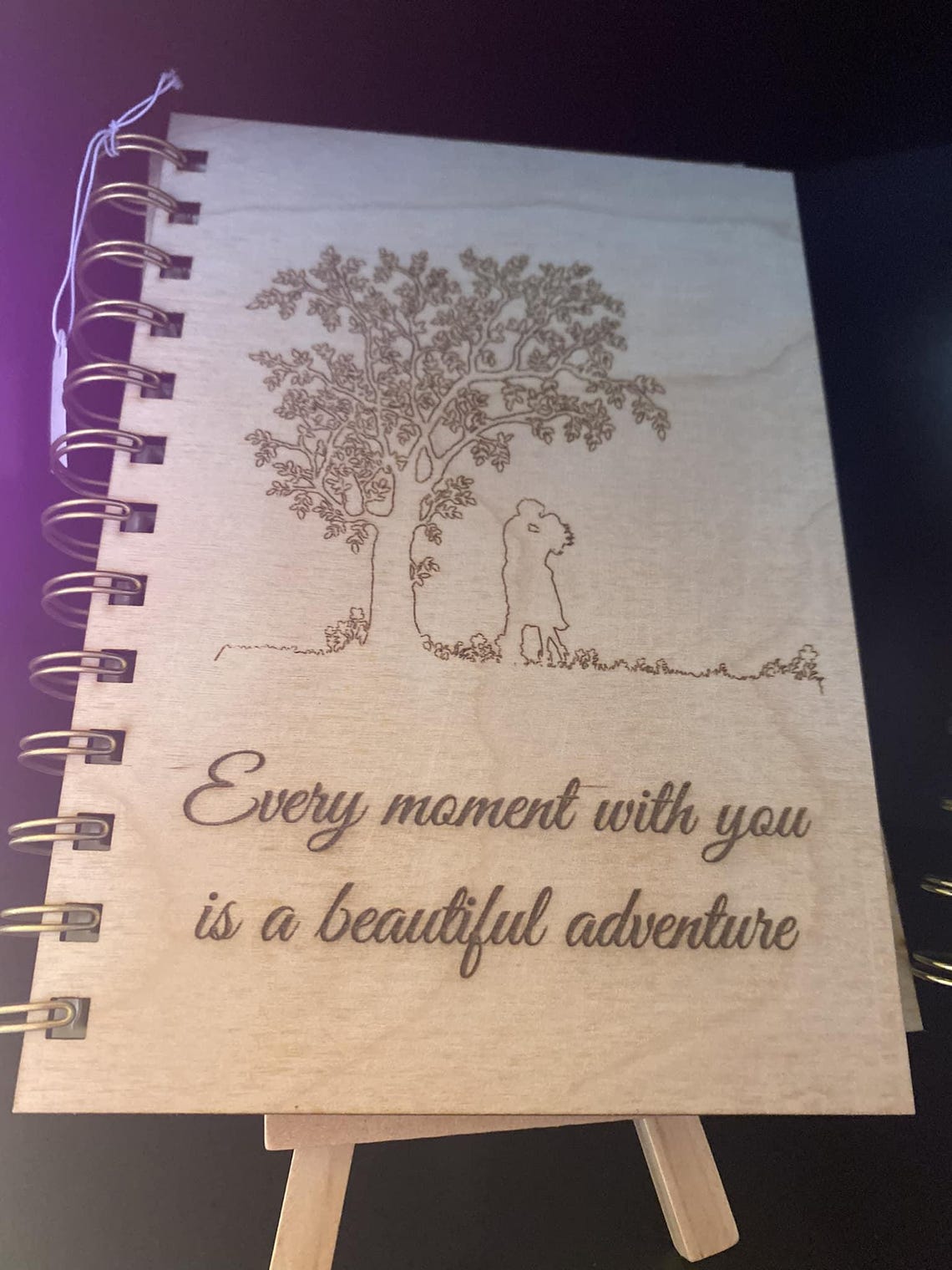 Personalized Laser Engraved Wooden Notebook | Custom Journal - Etsy