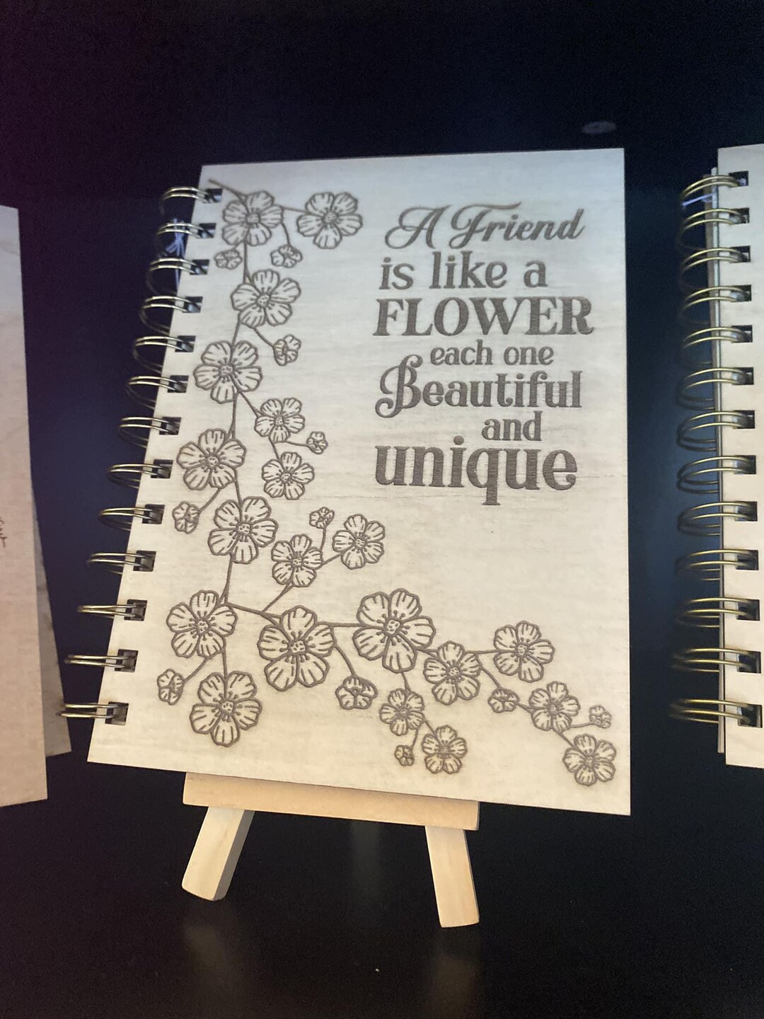 Personalized Journal for Women – Custom Engraved Notebook – Floral Gift ...