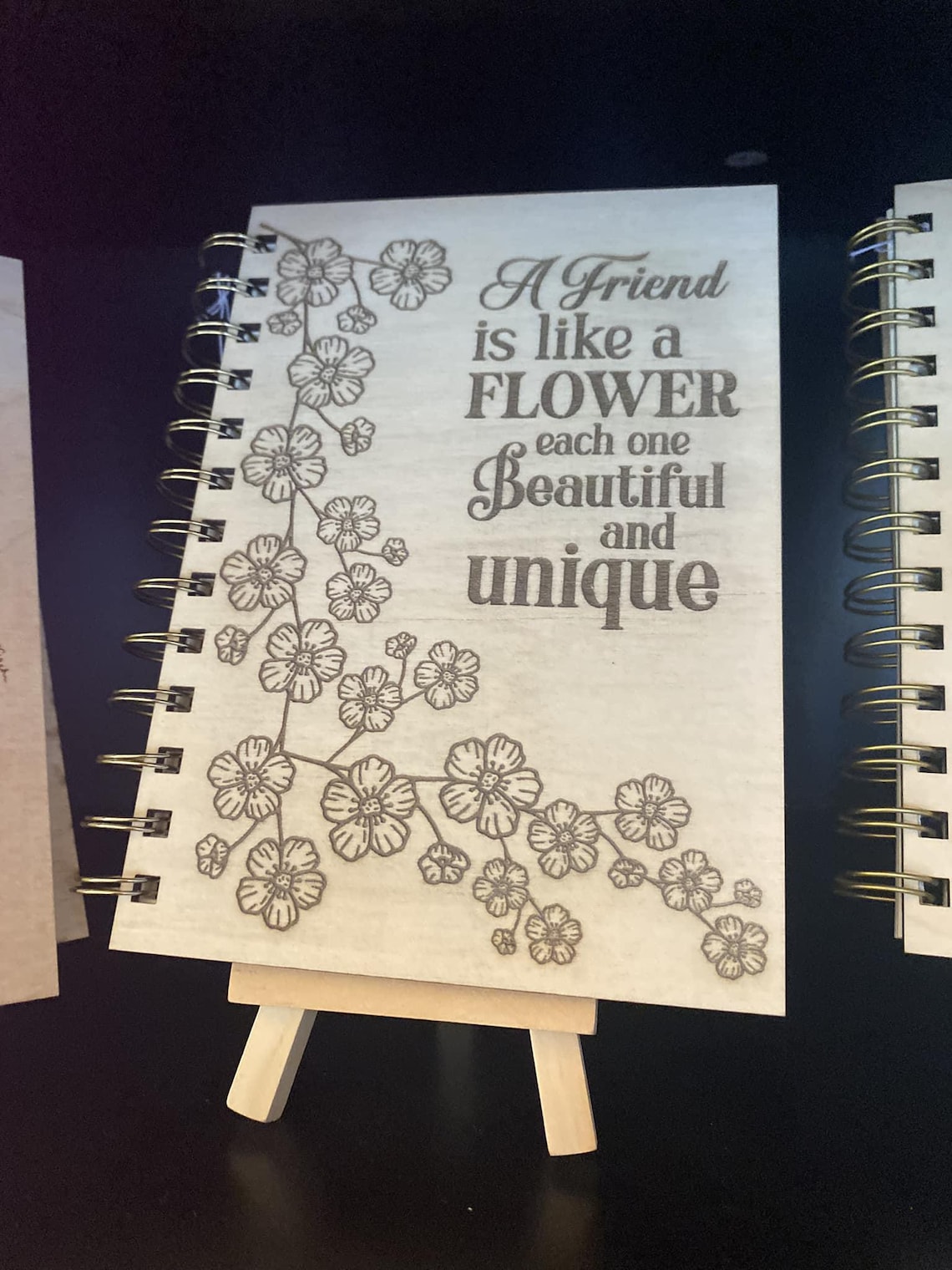 Personalized Journal for Women – Custom Engraved Notebook – Floral Gift ...