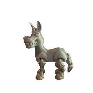 Customizable 3D Printed Donkey With Sombrero and Saddle Unique Toy ...