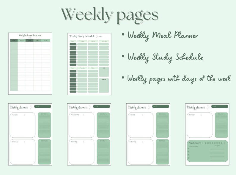 Digital Printable Planner 2024-2026, Daily, Weekly, Monthly Pages ...