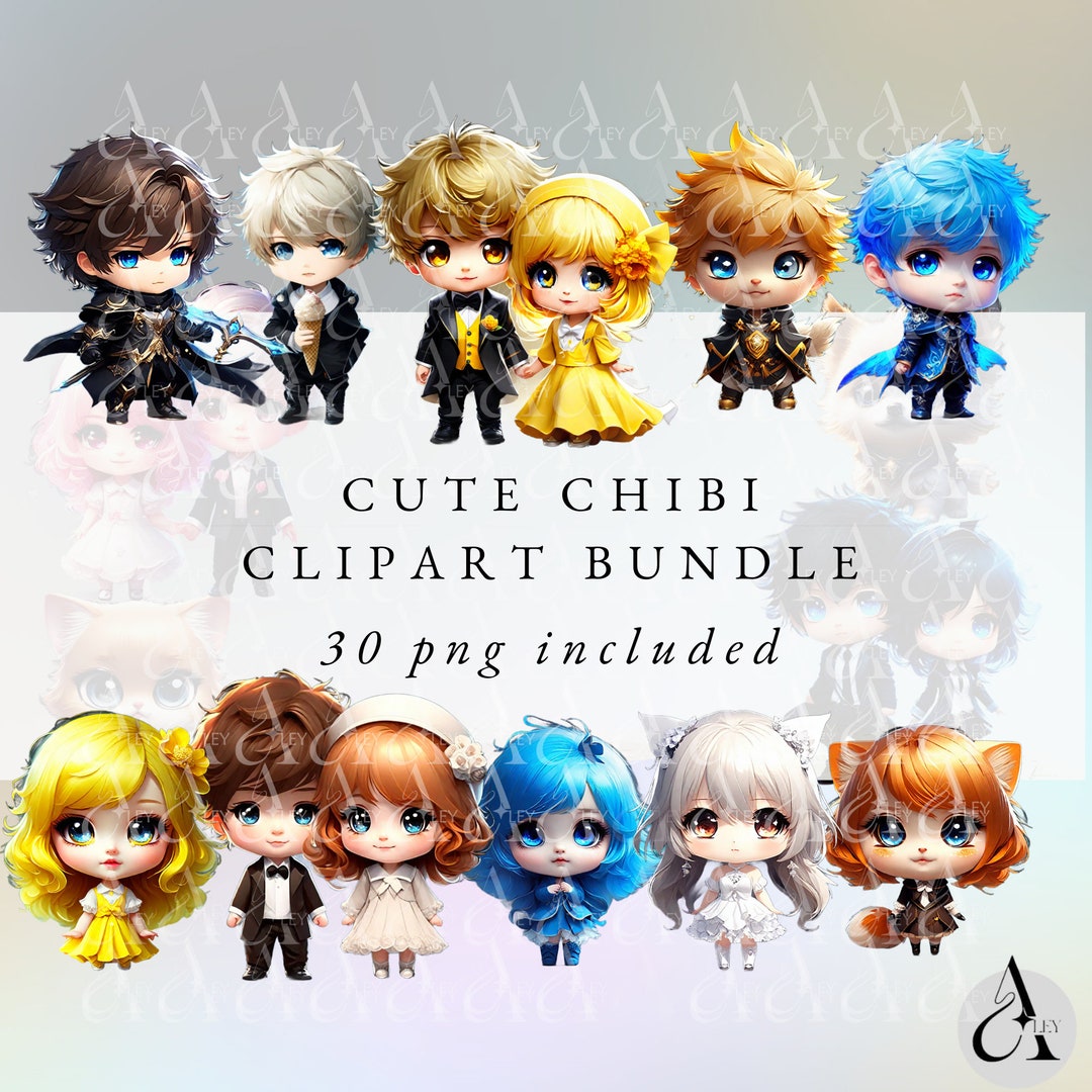Chibi Clipart, Chibi Family Clipart, High Quality Png Chibi Cute ...
