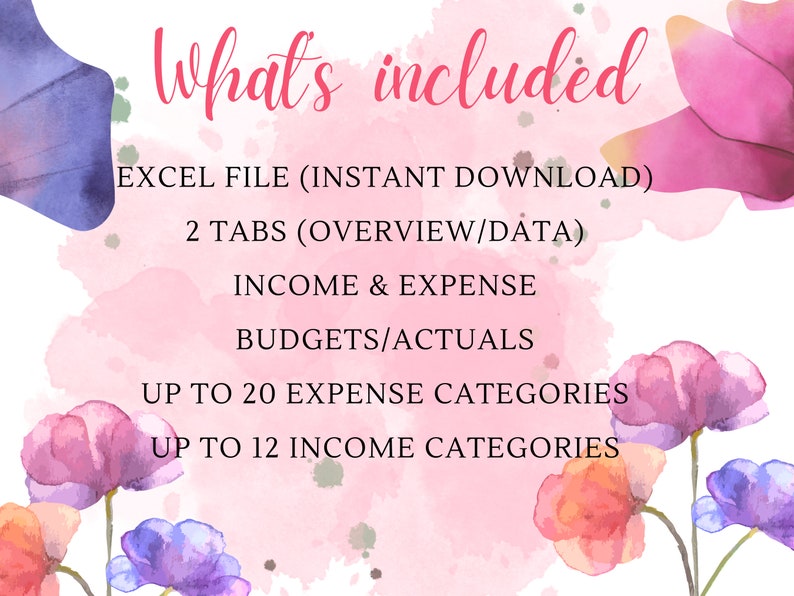 Excel Annual Budget Planner DIY Tracker Home Financial Management Tool ...
