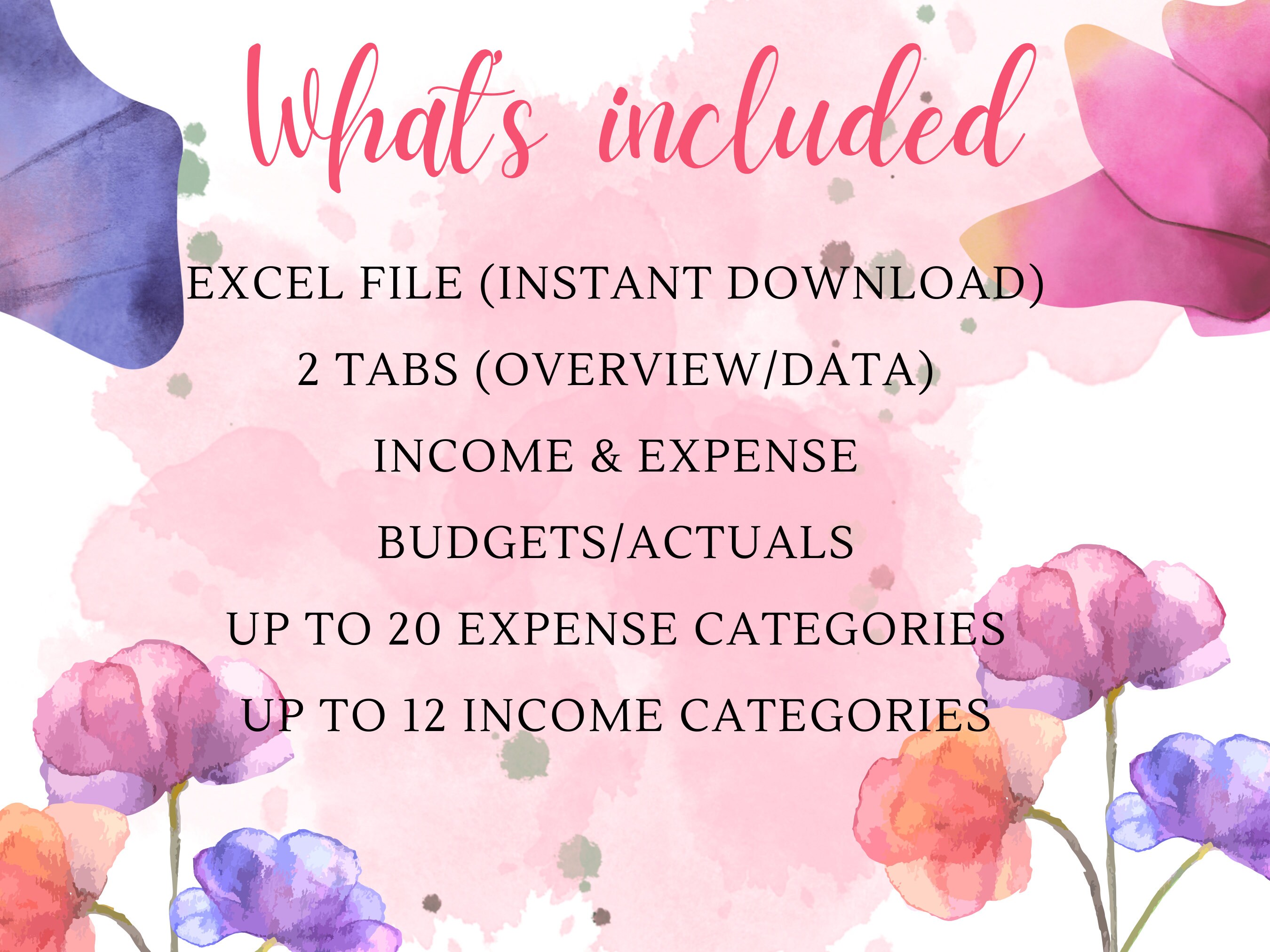 Excel Annual Budget Planner DIY Tracker Home Financial Management Tool ...
