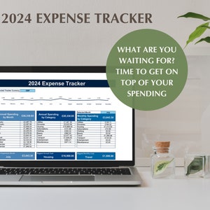 Excel Expense Tracker 2024 Simple Personal Finance Budgeting Easy Annual Tracking Basic Expense ...