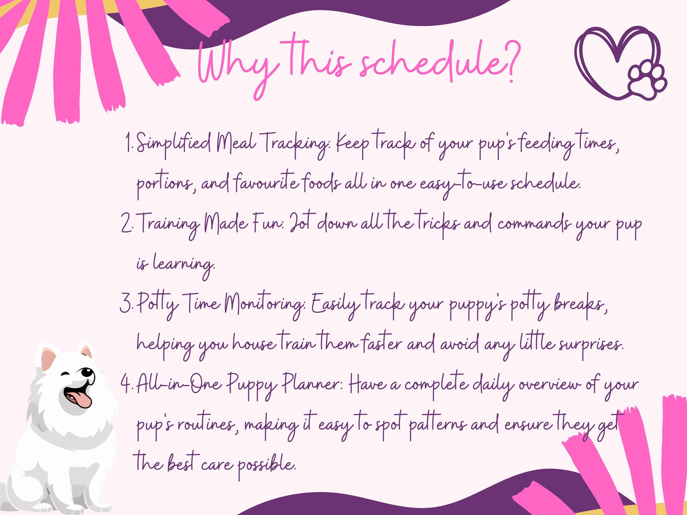Ultimate PDF Printable Puppy Schedule Daily Meal Training Potty Tracker ...