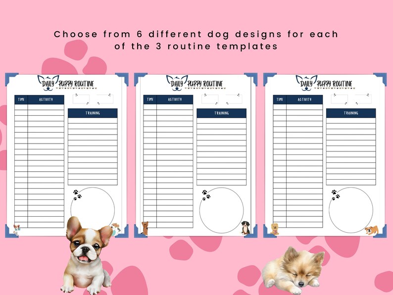 Ultimate Puppy Bundle Printable PDF Excel Routine Daily Schedule Cost ...