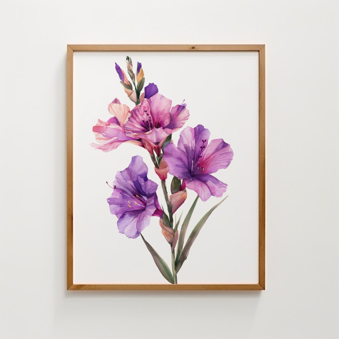Ismene Flower Watercolor Art, Wall Art, Plant Print, Poster Print ...