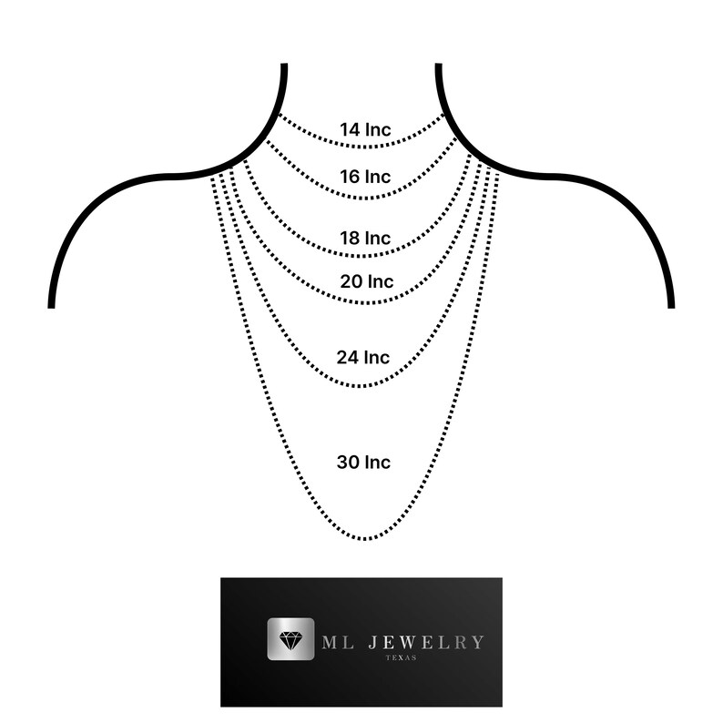 Necklace Chain Types Different Size Chains Different Thickness Chain ...