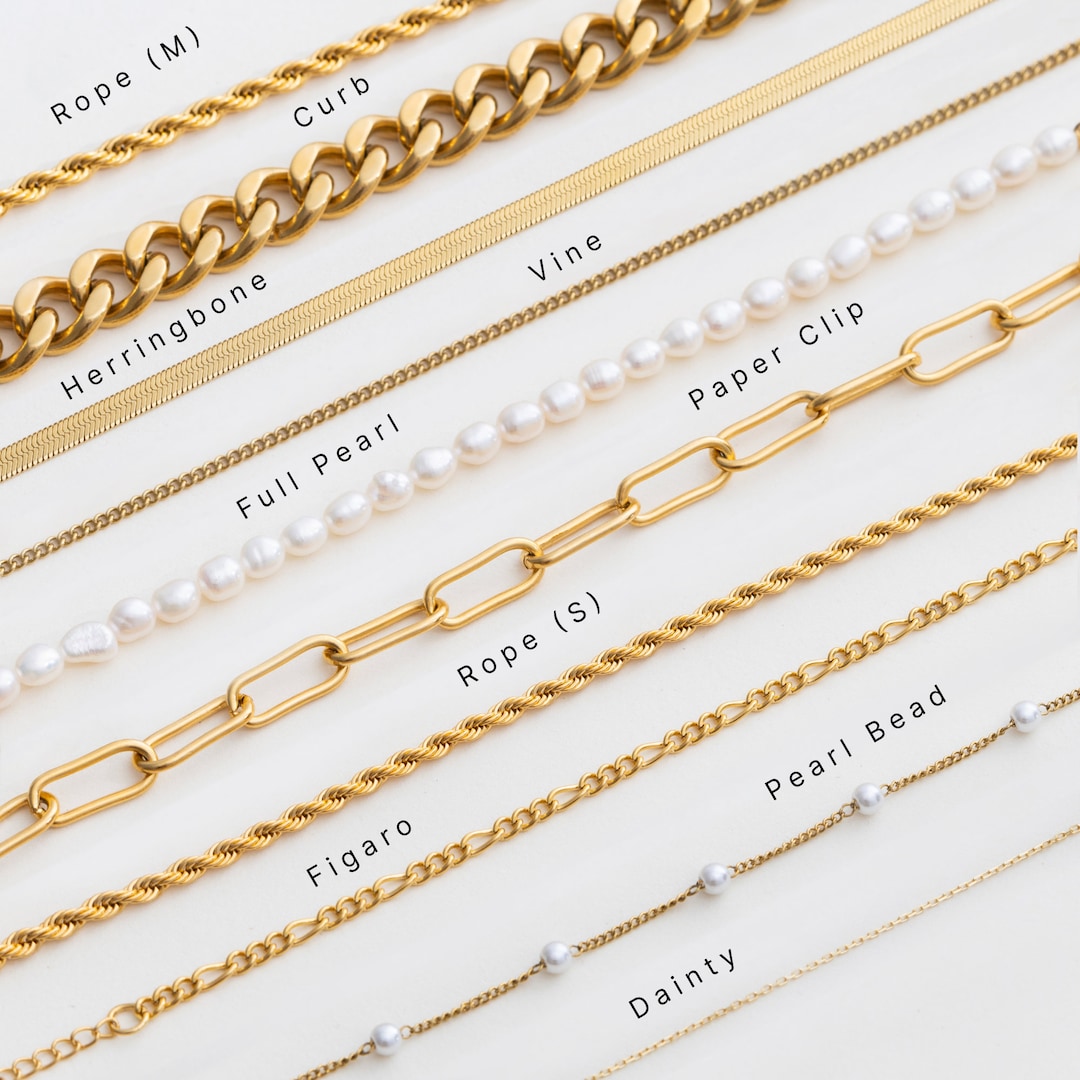 Necklace Chain Types Different Size Chains Different Thickness Chain Elegant Chain for Necklace ...