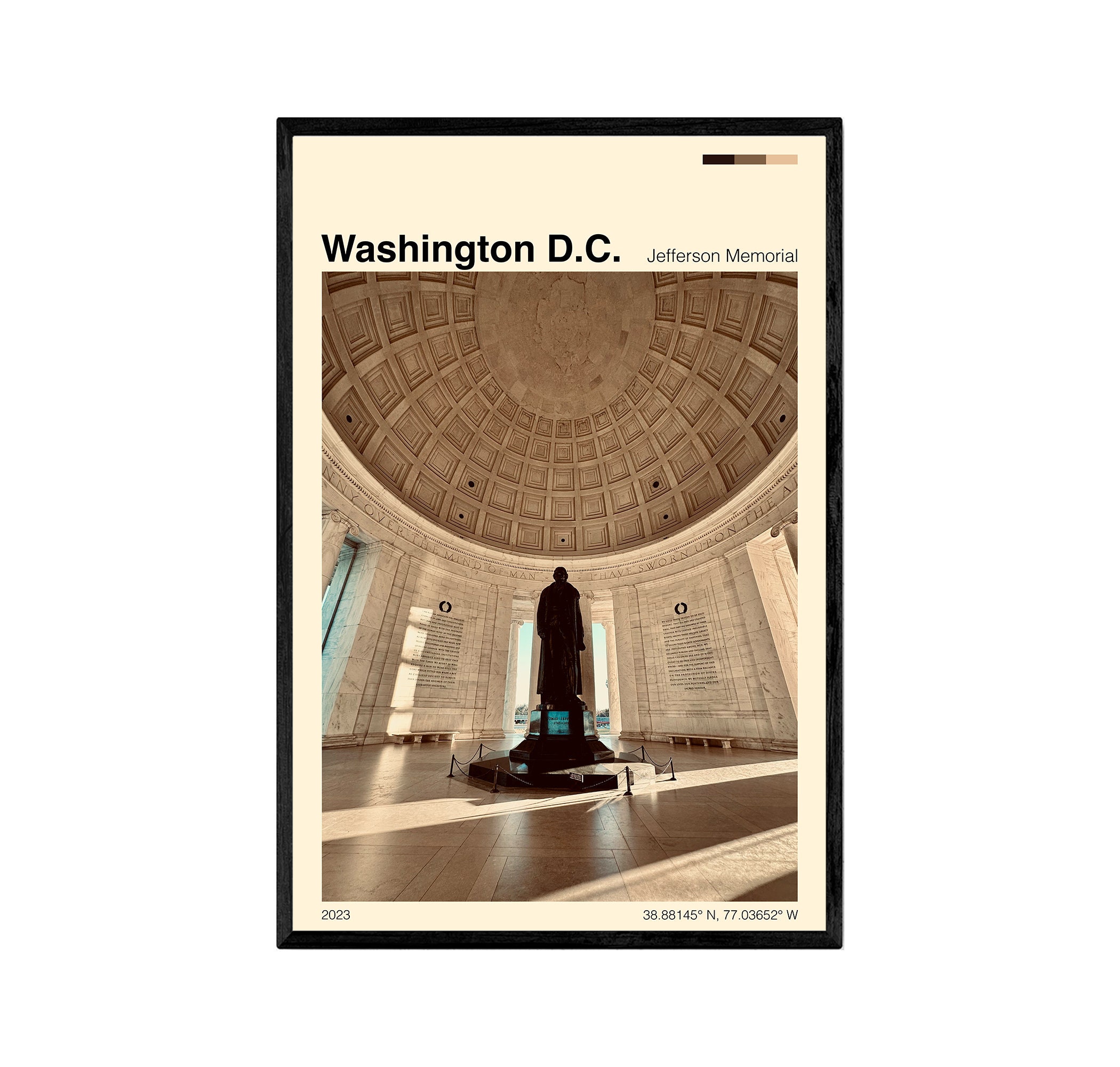 Washington DC Poster | Washington DC Print | Thomas Jefferson - Etsy
