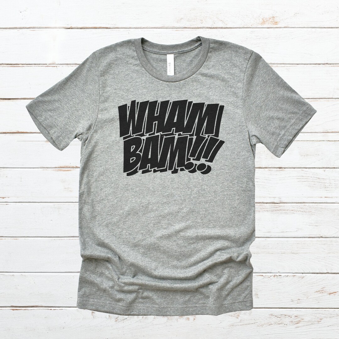 Wham Bam T-shirt Black Print Unisex Short Sleeve Tee - Etsy