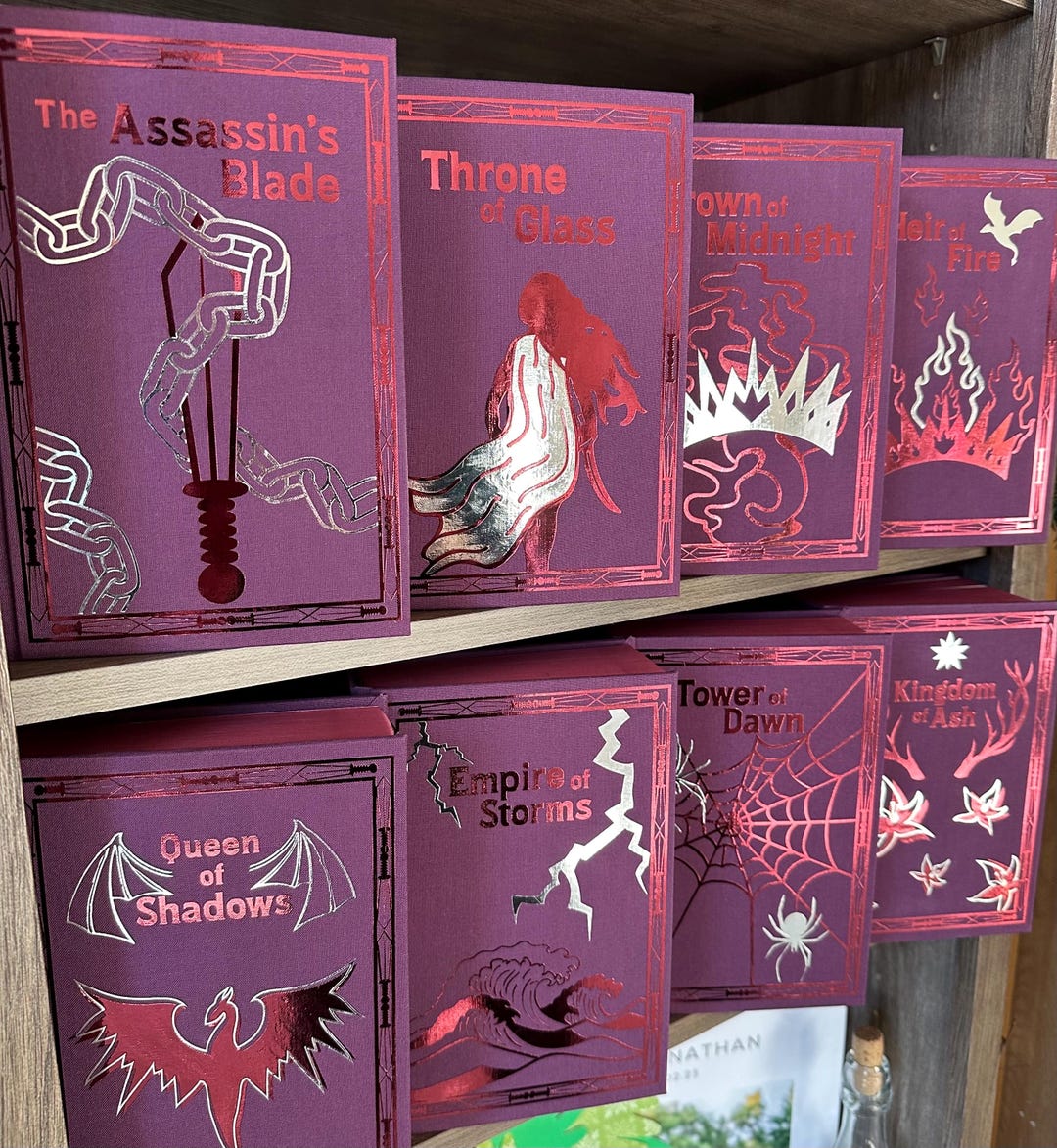 Throne of Glass 8-book Series Rebind | Handmade TOG Rebound Set W ...