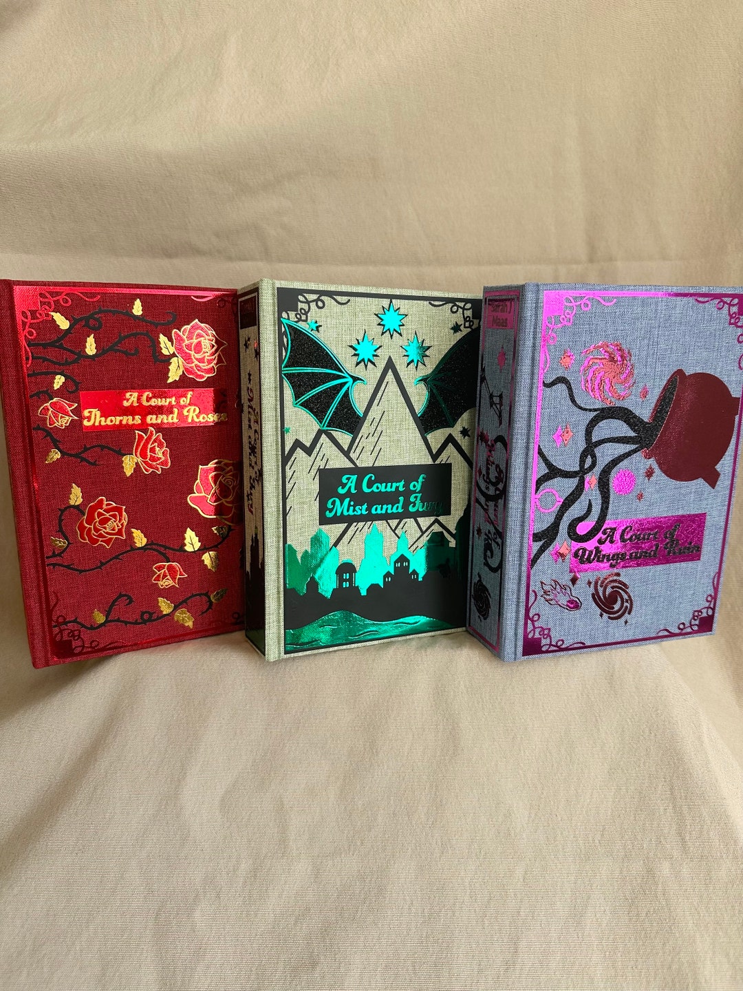 ACOTAR Series Rebind (books 1-3). Hand-made Rebound Editions of Acotar ...