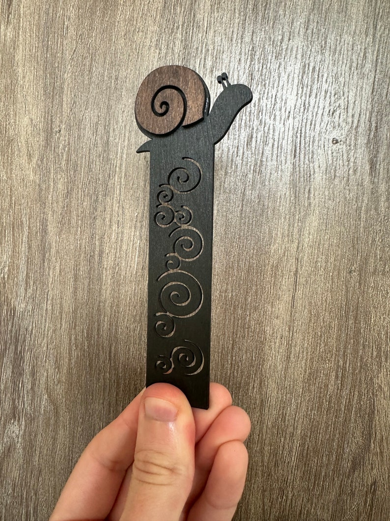 Wooden Bookmark | Turtle Bookmark | Snail Bookmark | 1/8in Birch Wood ...