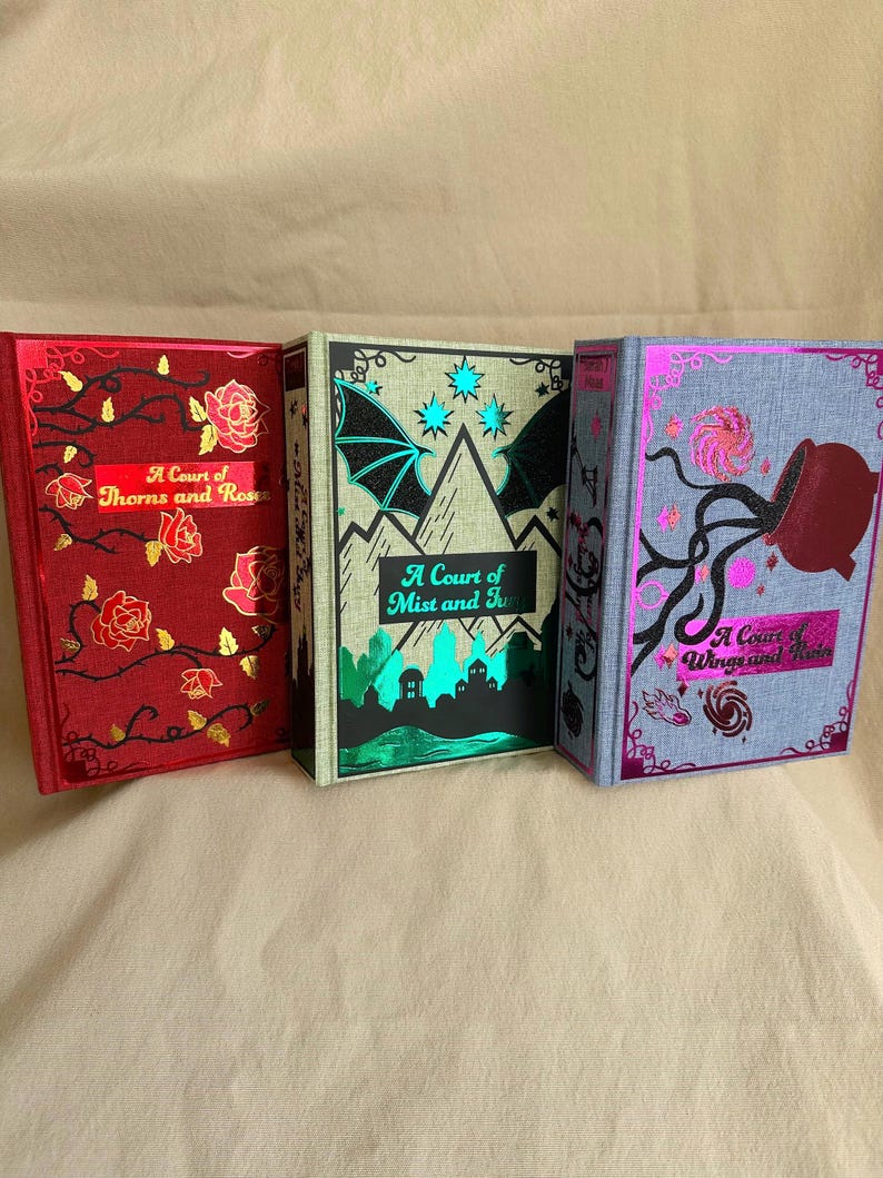 ACOTAR Series Rebind (books 1-3). Hand-made Rebound Editions of Acotar ...