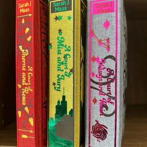 ACOTAR Series Rebind (books 1-3). Hand-made Rebound Editions of Acotar ...