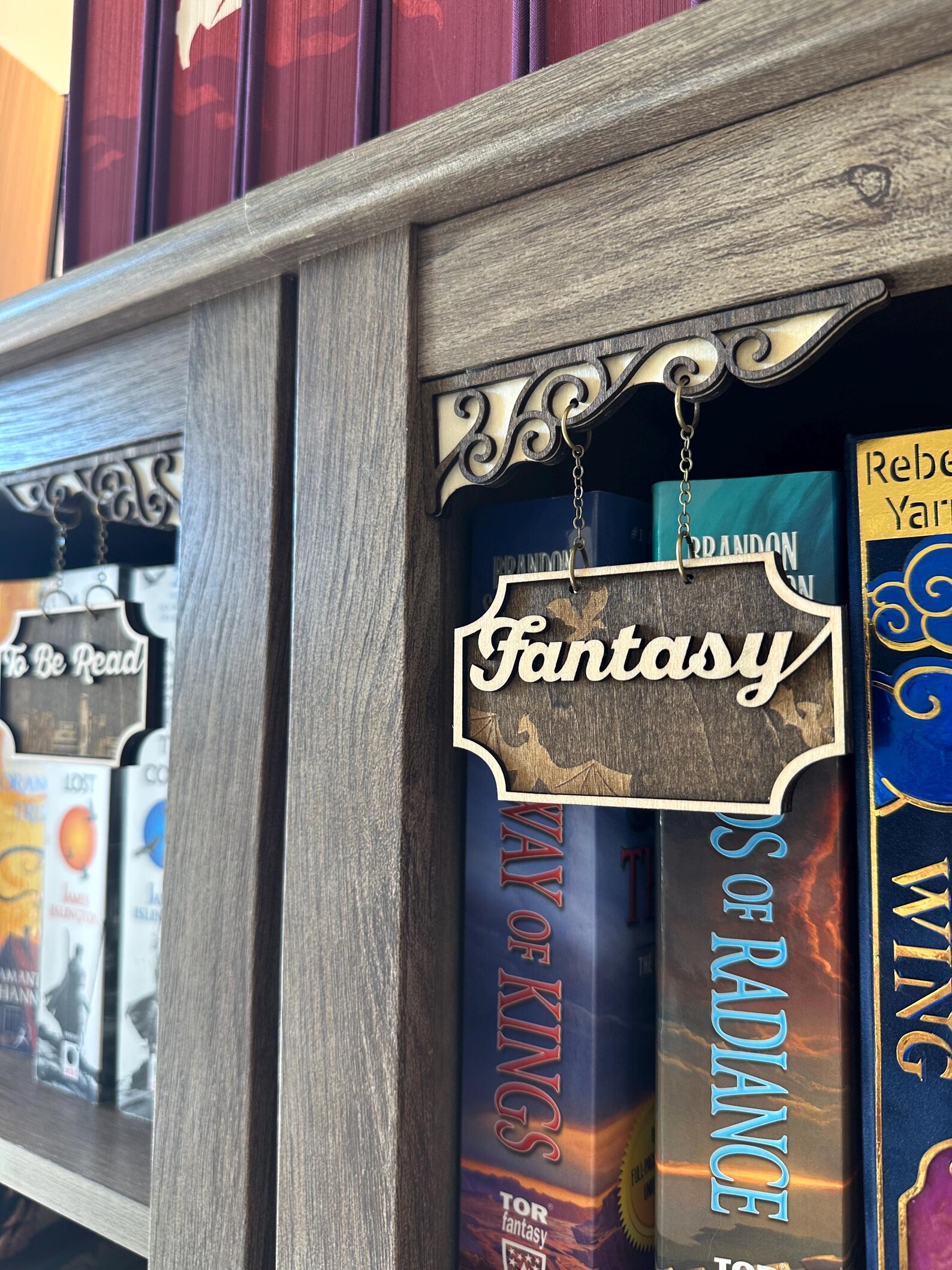 Book Genre Signs | Hanging Library Signs - Etsy
