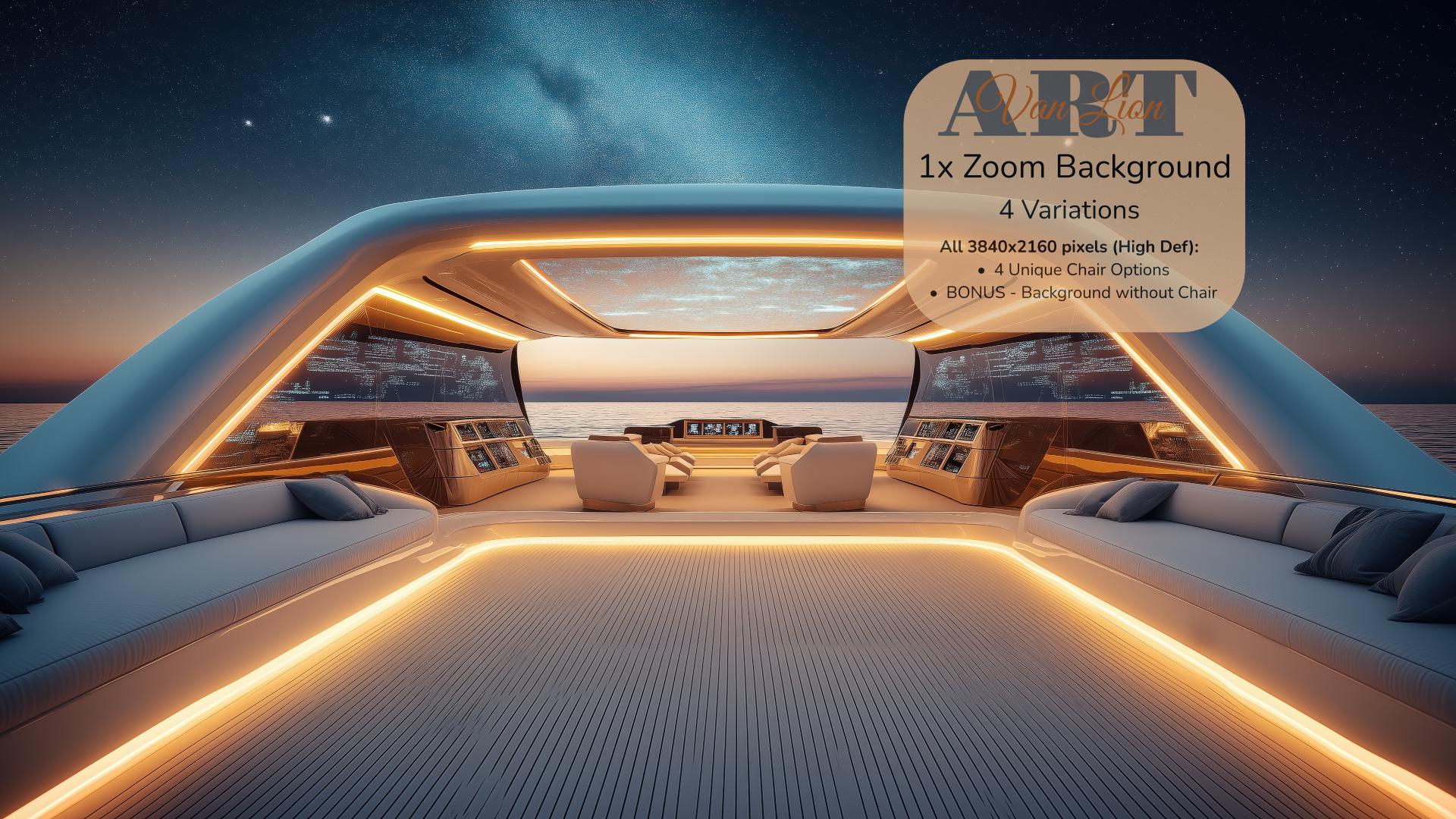 Luxury Yacht Zoom Background Executive Sailboat Zoom Background Ocean ...